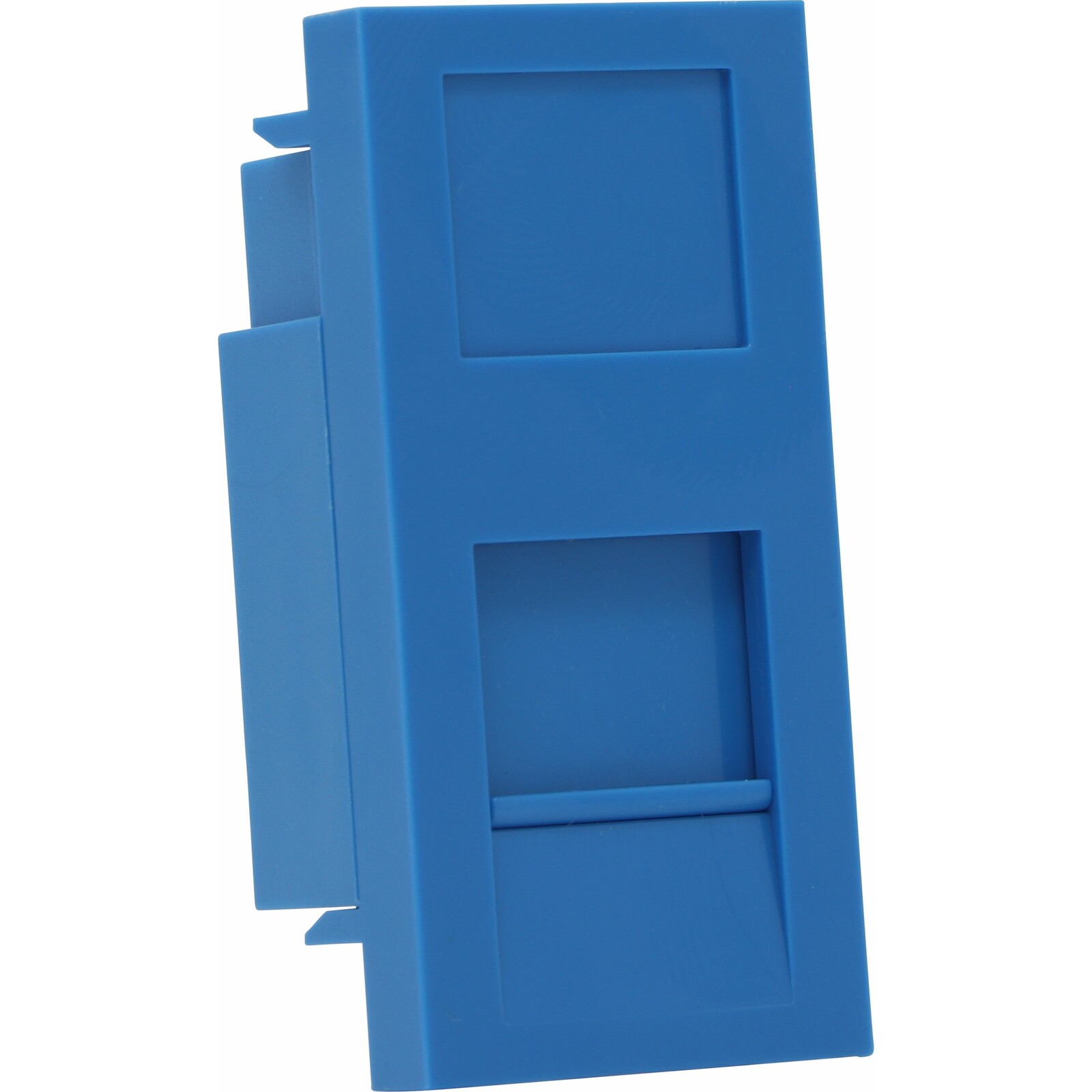100-014-BU - Excel Plus Flat Shutter For Keystone Jack 25 x 50 mm Blue