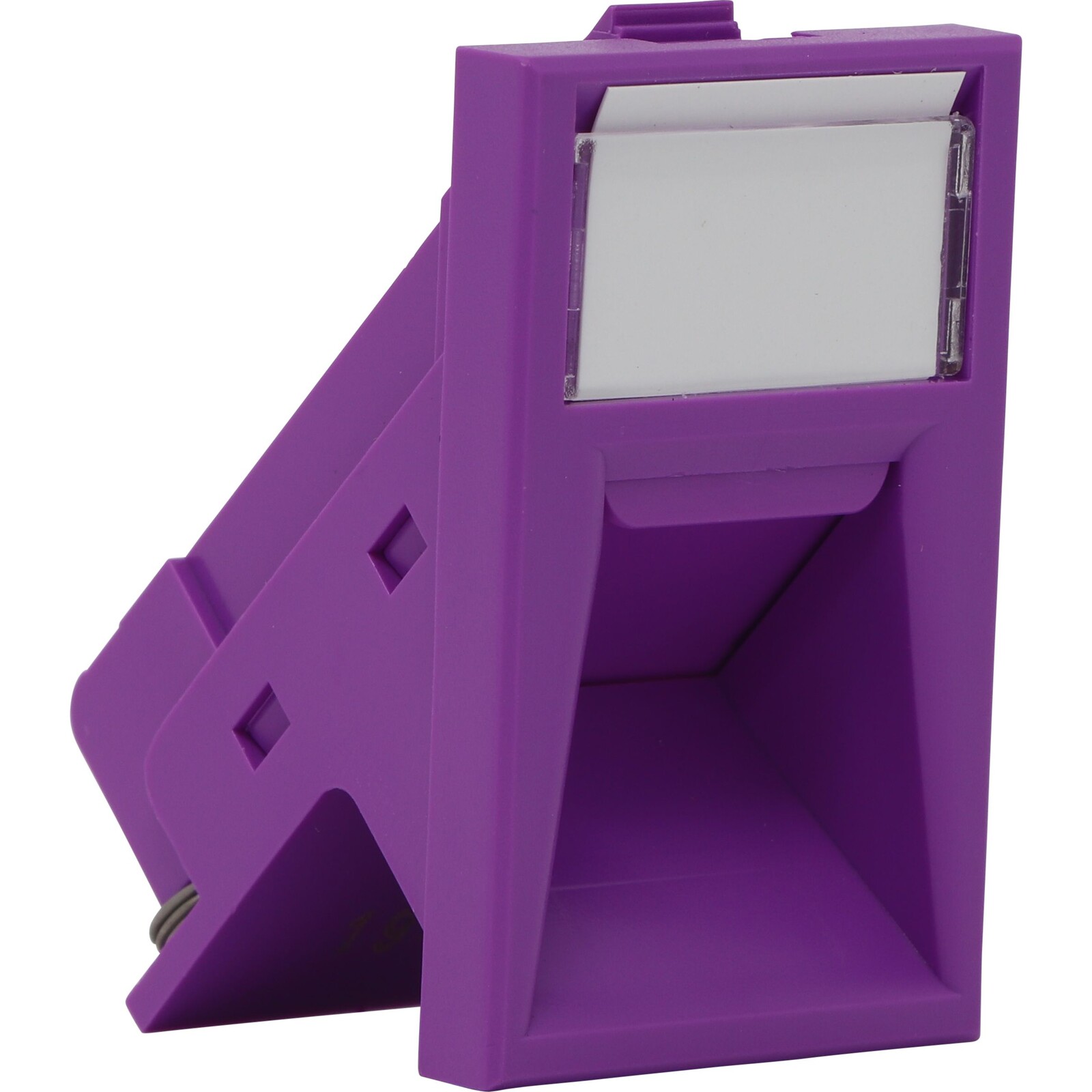 100-022-VT - Excel Angled Shutter LJ6C for Keystone Jack Violet