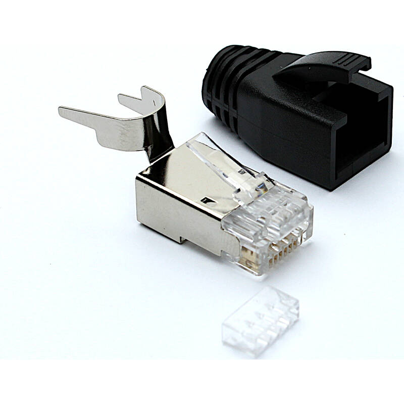 100-128-100 - Excel Cat6A STP Fast Crimp Termination Plug and Boots ...