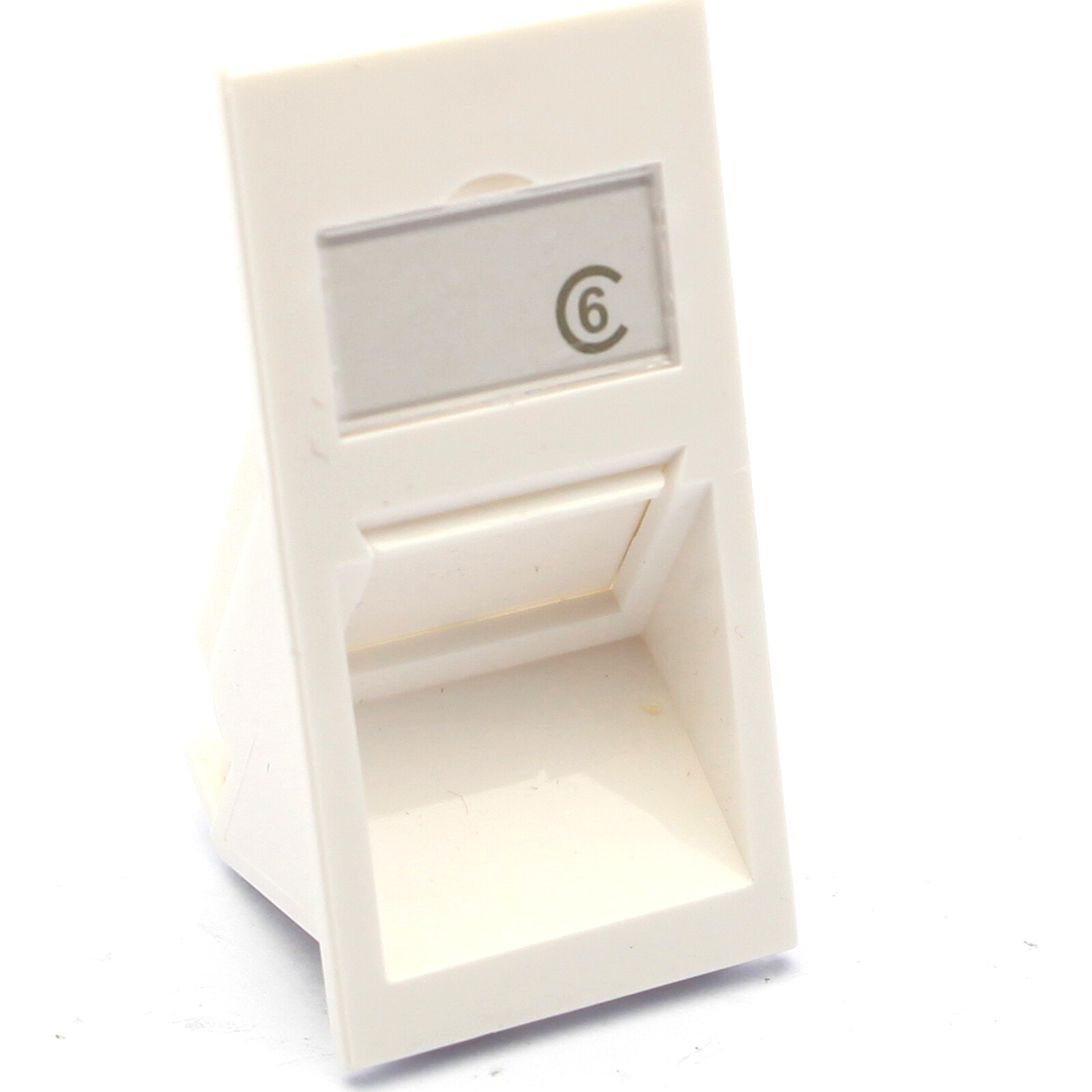 100-175 - Excel Euromod Angled Shutter For Keystone Jack White