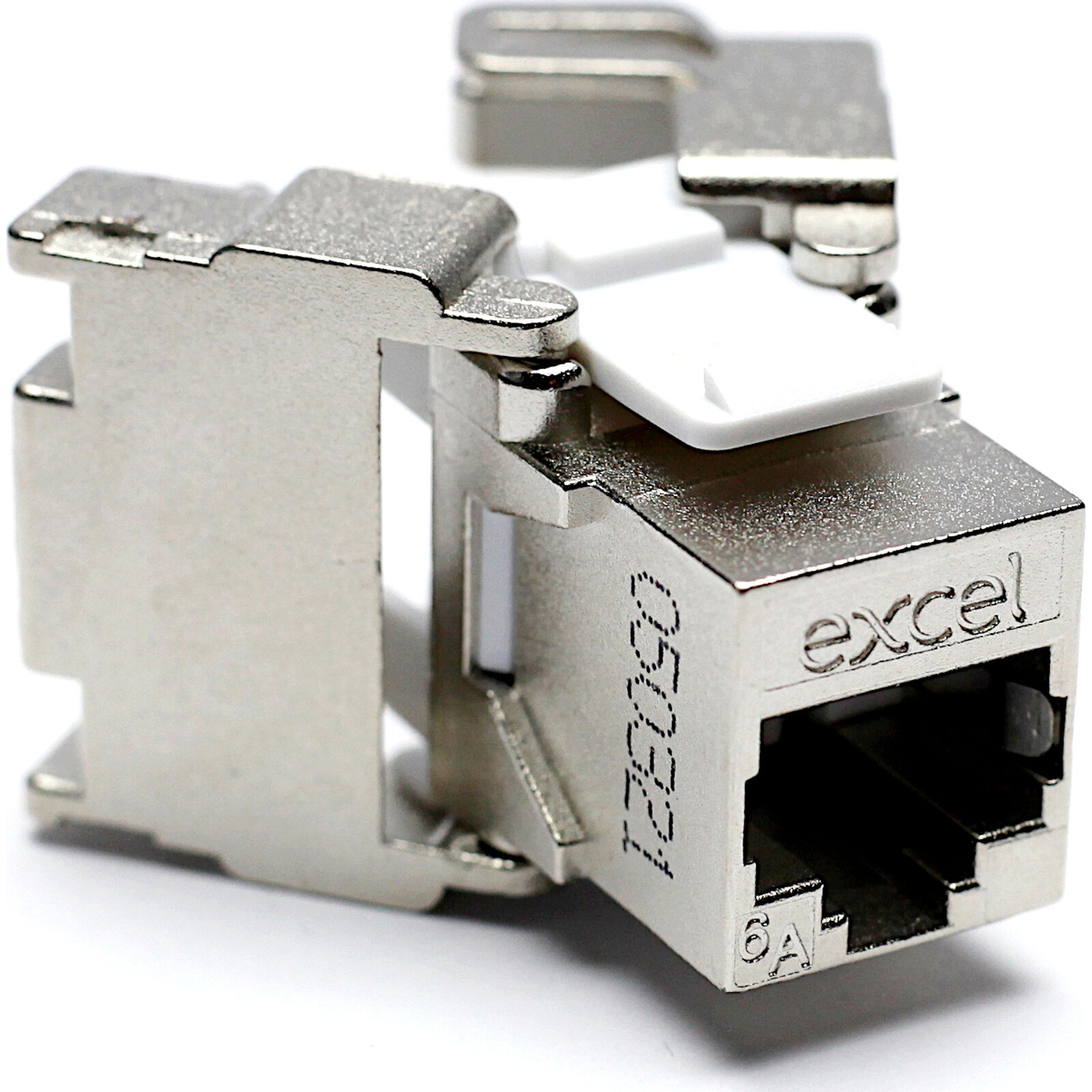 100-180-24 - Excel Cat6A FTP Screened Keystone Jack Toolless Silver ...