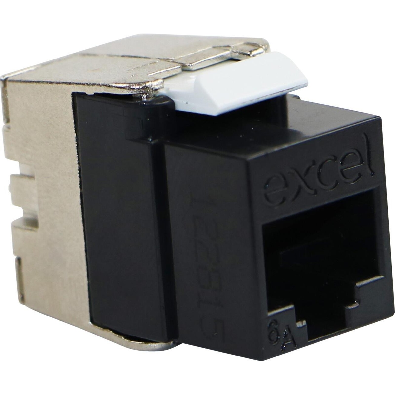 100-188-BK-24 - Excel Cat6A UTP Unscreened Low Profile Keystone Jack ...