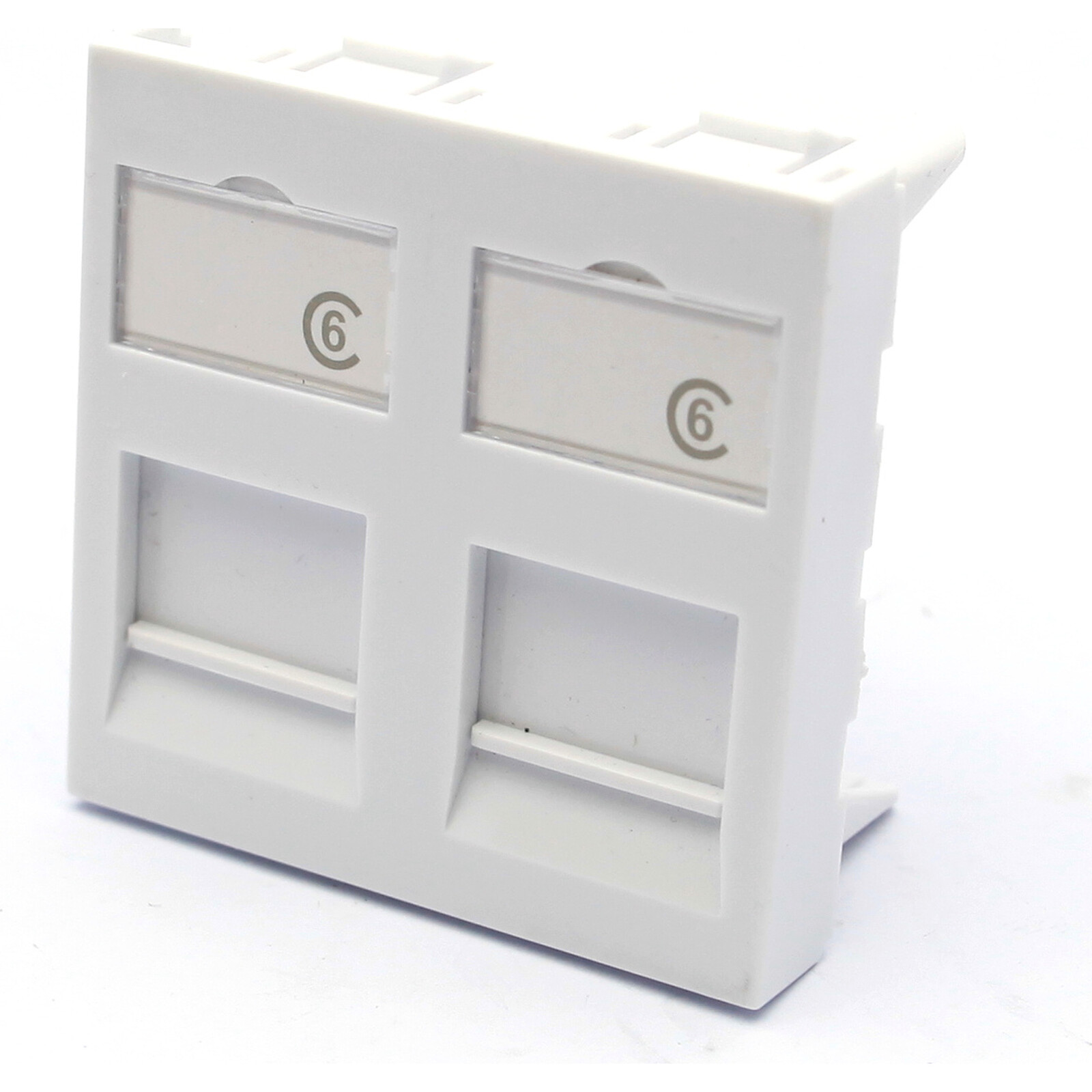 100-290 - Excel Flat Shutter for Keystone Jack 45 x 45 mm 2 Port