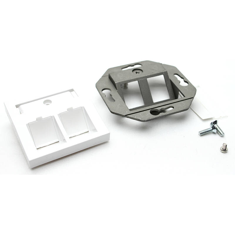 101-283 - Excel Angled 2 Port Keystone 56mm x 56mm Nordic Faceplate ...