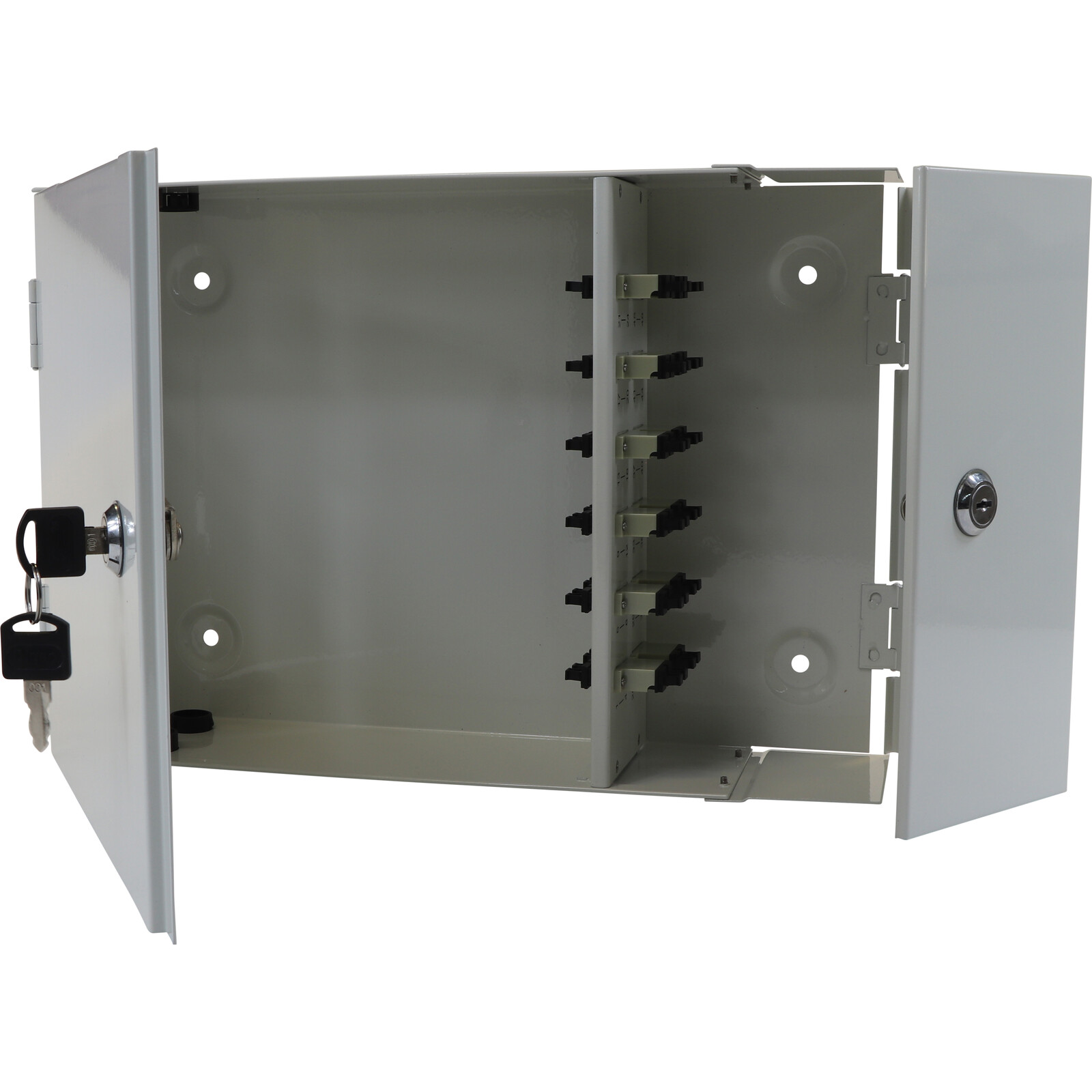202-034 - Excel Enbeam 2 Door Lockable Wall Mounted Enclosure 12 Port ...