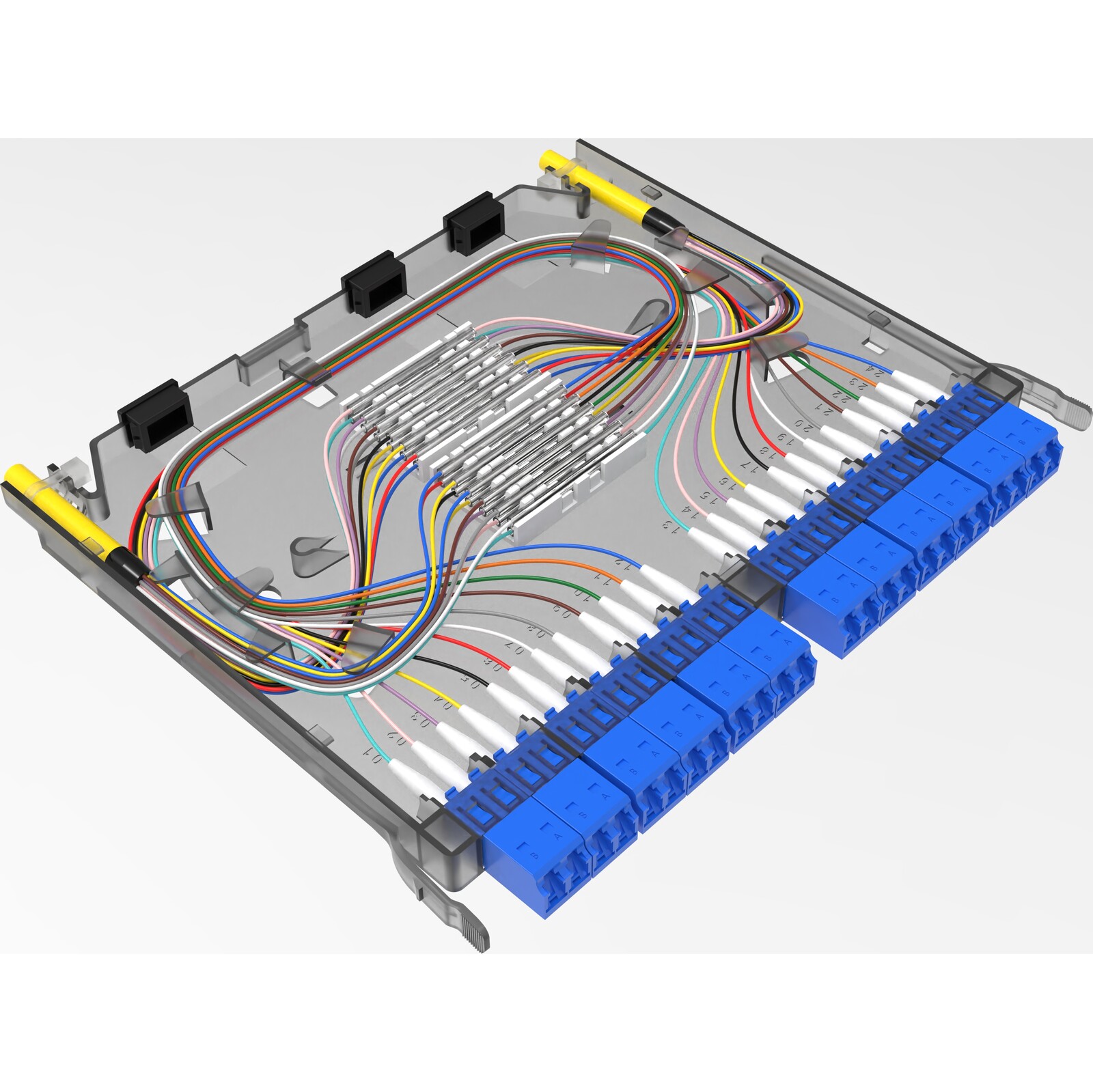 208-167 - Excel Enbeam HD 12P-24F-LC-OS2 Cassette Loaded with Pigtails