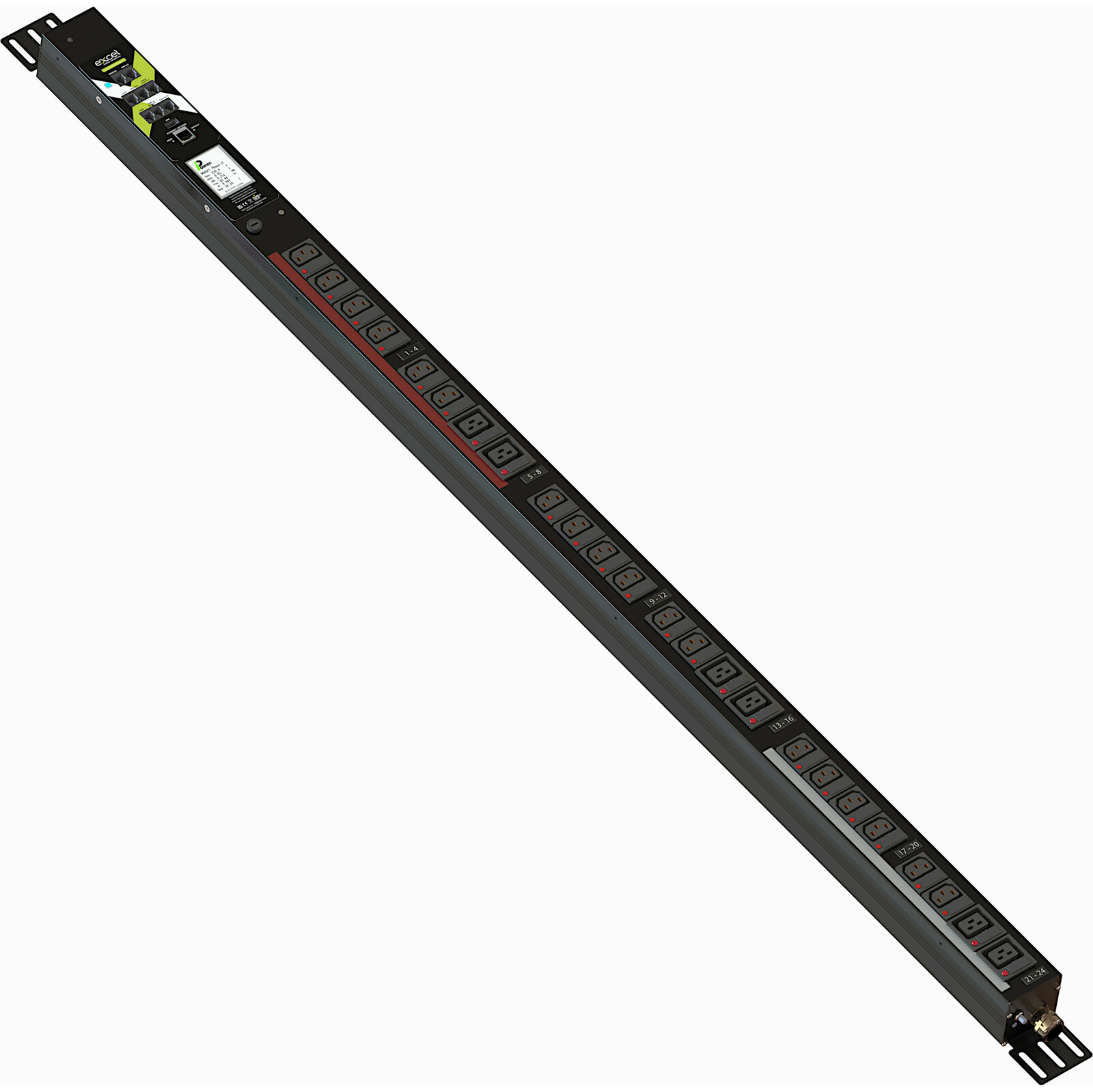 555-3V-COM32-INT3-18C13-6C19-3T - Excel 3P Vertical Int PDU (INT3) 18x ...