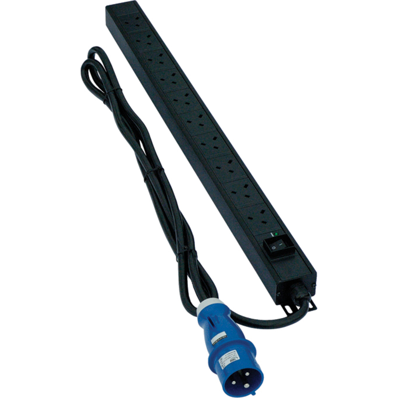 D32-12-EXL - Excel 12 Way Vertical PDU 12x UK Socket Passive 32A IEC ...