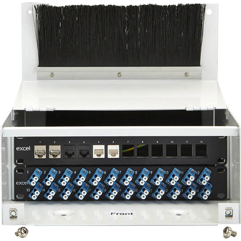 350-750 - Excel Consilidation Point Box (10" Mount) 2U Grey