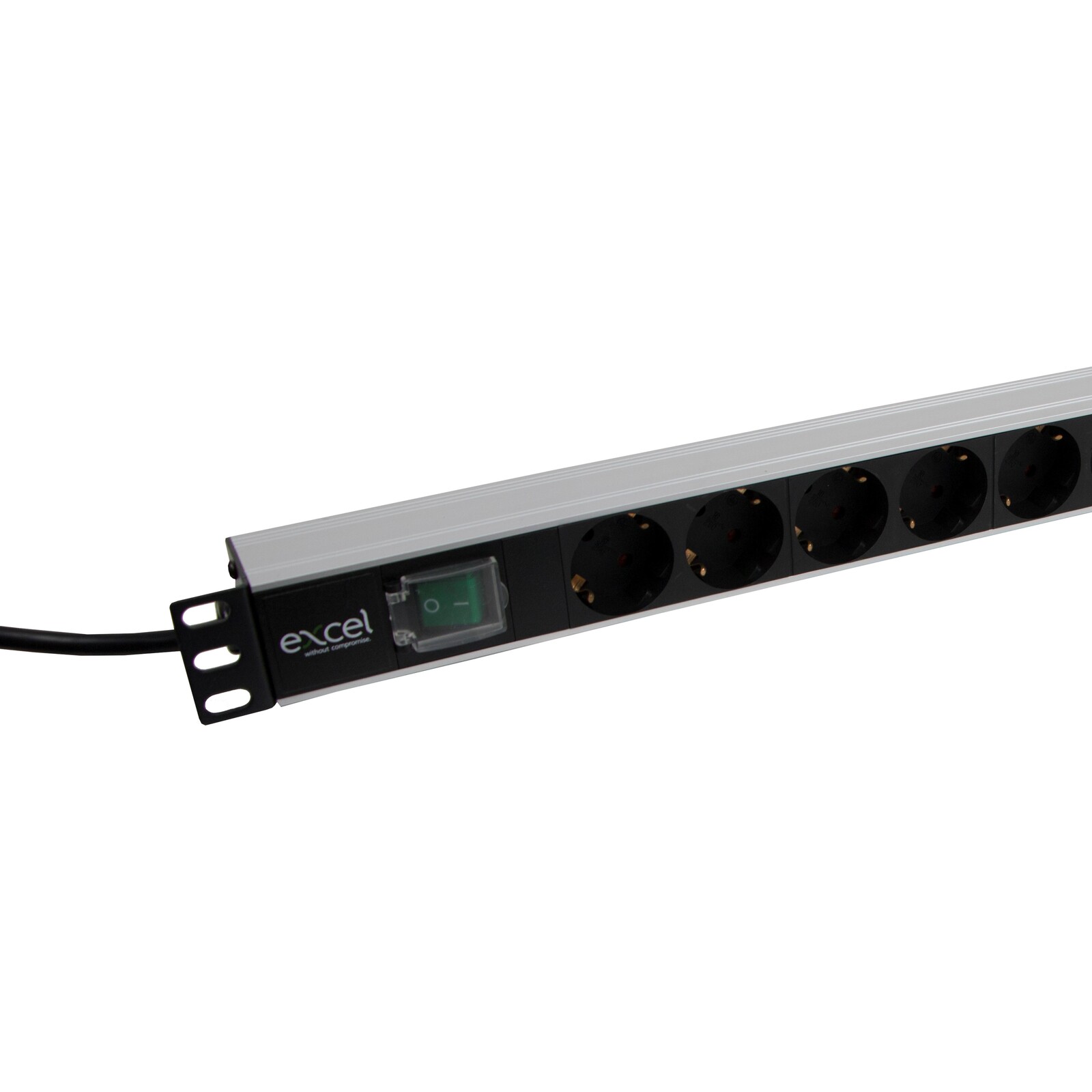 555-073 - Excel 8 Way Vertical PDU 8x Schuko Socket Passive 16A Schuko ...
