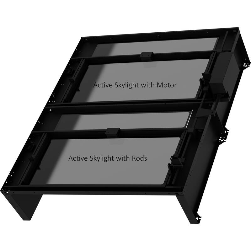 572-7812SAR-BK - Elevate Aisle Containment Active Single Roof Skylight Automatic Reset (With Rod ...