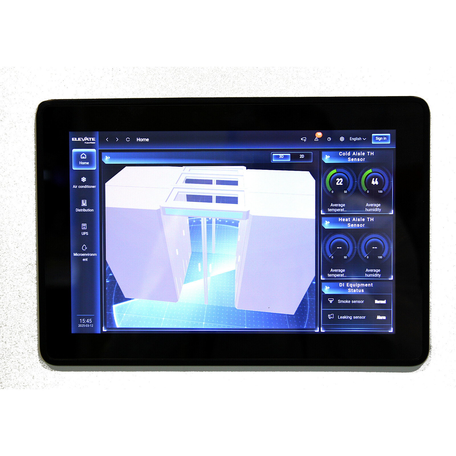 579-110-DIS - Elevate Aisle Containment Replacement Monitoring Display ...