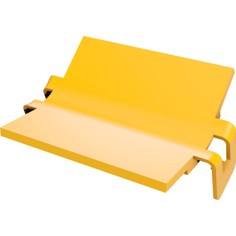 460-100-IRS45-CVR - Elevate Fibre Duct 100 mm Internal Riser 45° Cover LS0H